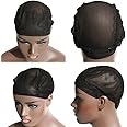 Amazon.com: Young Hair Stretch Mesh Net Glueless Wig Cap Adjustable ...