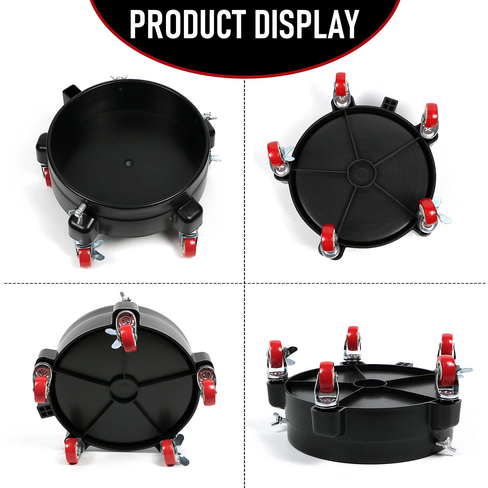 Mua 5 Gallon Bucket Dolly with Grit Trap,Removable Rolling Car Wash ...