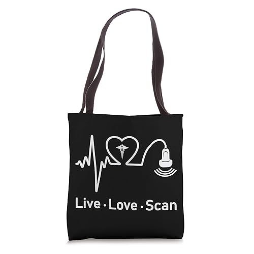 Sonographer Live Love Scan Ultrasound Radiologist Gift Tote Bag in ...