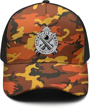 Amazon.com: Springfield-Armory-Patch- Camo Hat for Mens Womens Sun Hat ...