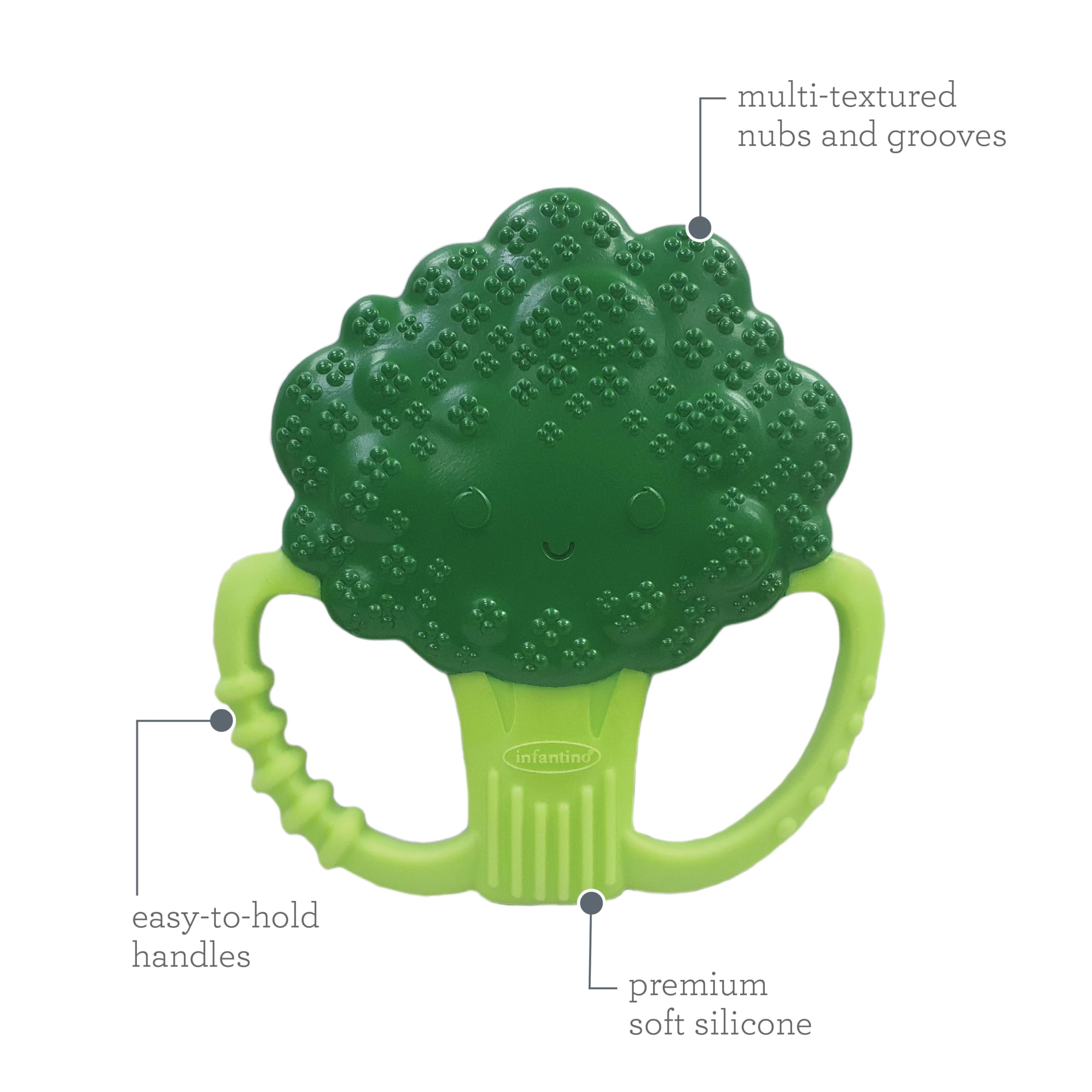 Mua Infantino Lil' Nibbles Textured Silicone Baby Teether - Sensory ...