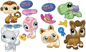 Amazon.com: Littlest Pet Shop Removable Reusable Vinyl Wall Stickers ...