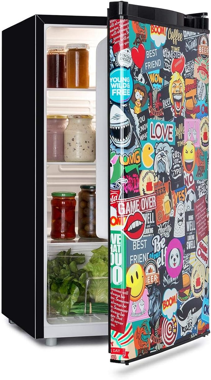 Klarstein Cool Vibe Nevera, Eficiencia energética A+, Volumen: 90 ...