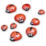 Amazon.com: The Lakeside Collection Ladybug Stepping Stones for Gardens ...