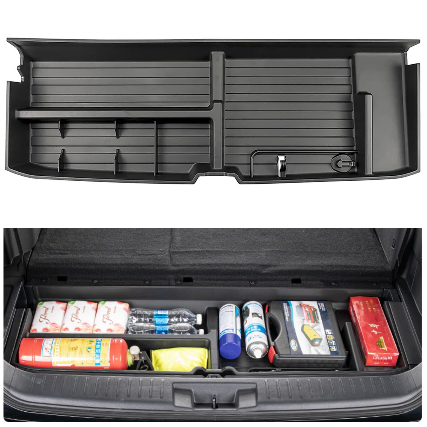 AutoQi For 2020-2025 Toyota Highlander Trunk Hidden Storage Box, SUV ...