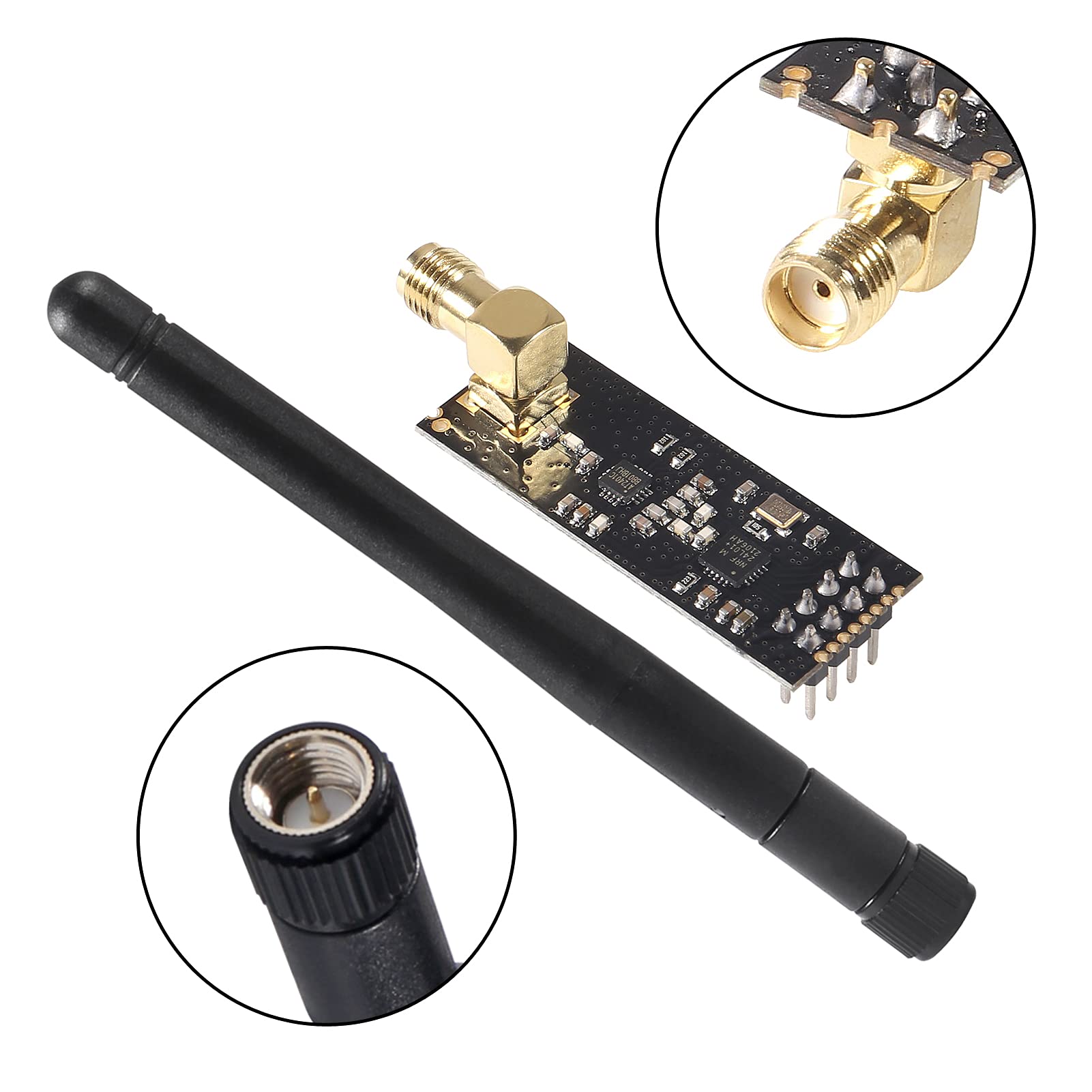Mua UMLIFE 5pcs NRF24L01+PA+LNA RF Transceiver Module with SMA Antenna ...