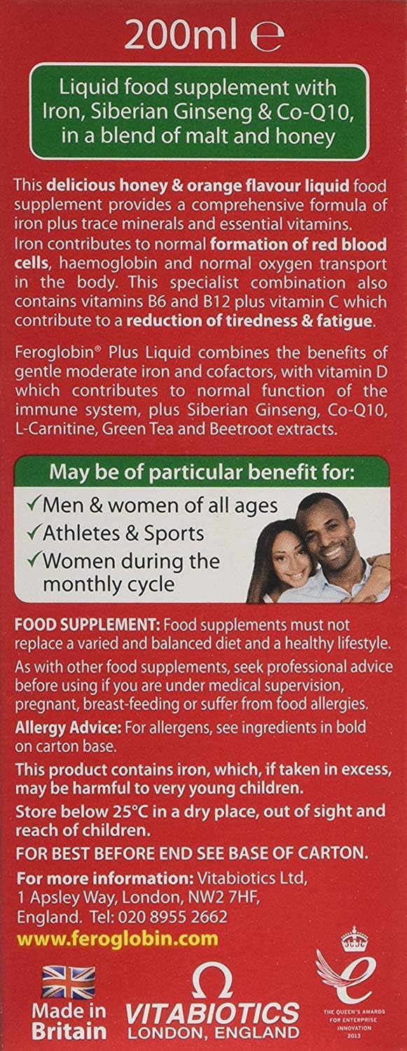 Vitabiotics | Feroglobin Plus | 2 x 200ml – BigaMart