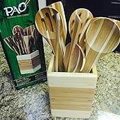 Amazon.com: EKCO Pao! 8 Piece Complete Bamboo Tool Set: Kitchen & Dining