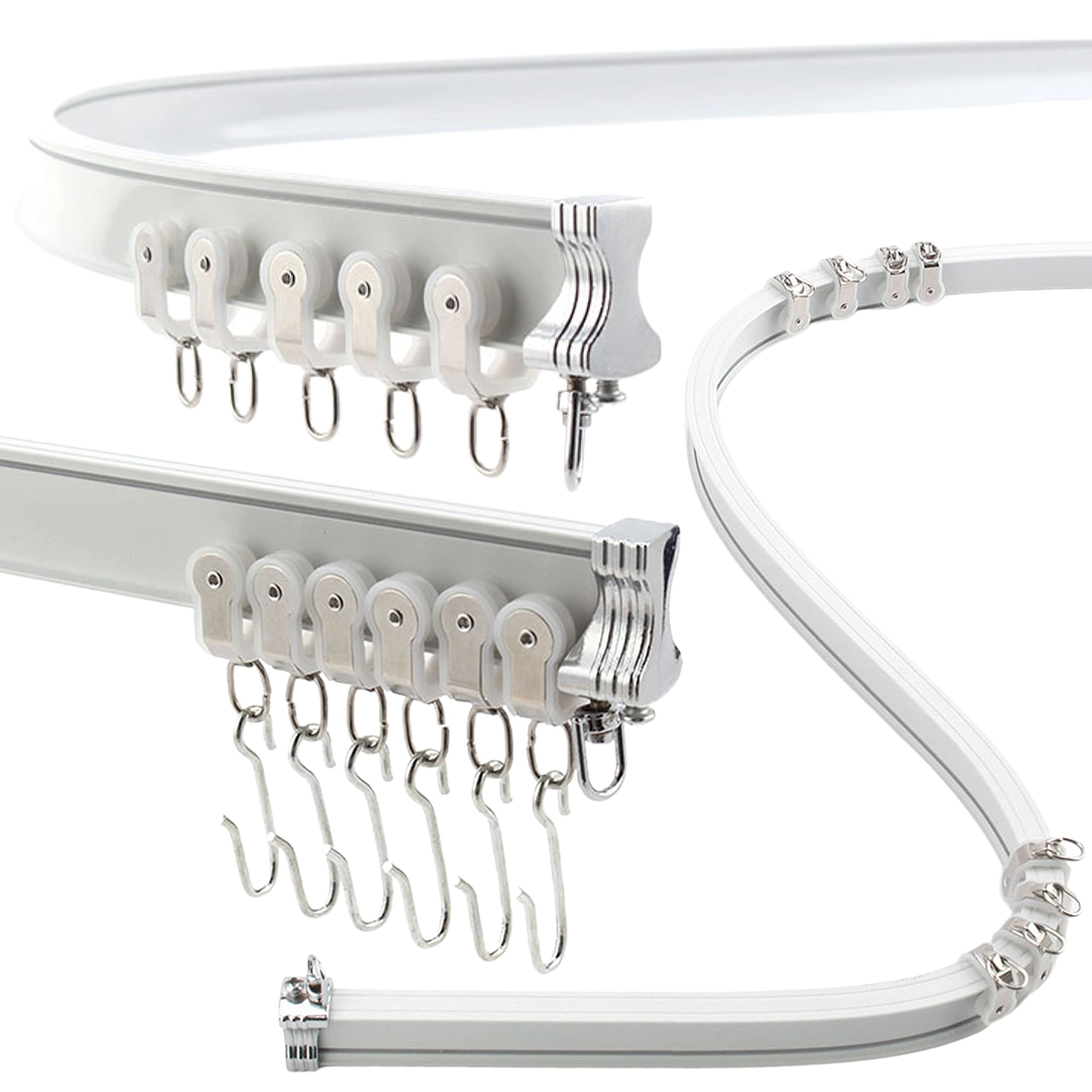 Aluminum Flexible Ceiling Curtain Track 3ft-16.4ft/5 Meter-Bendable ...