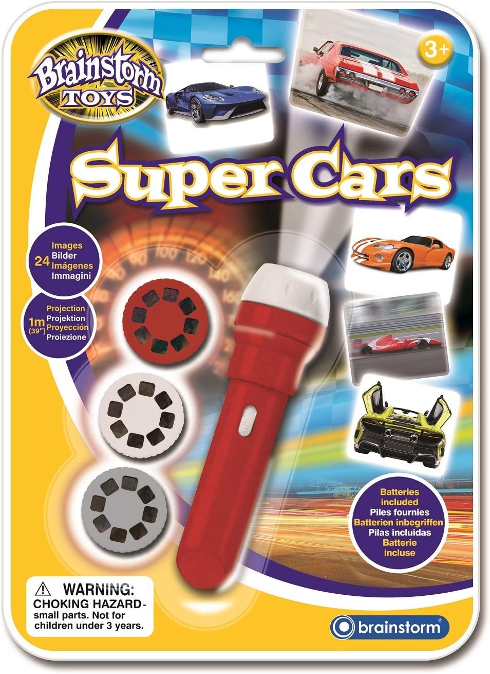 Amazon.com: Brainstorm Toys Super Cars Flashlight and Projector: Toys ...