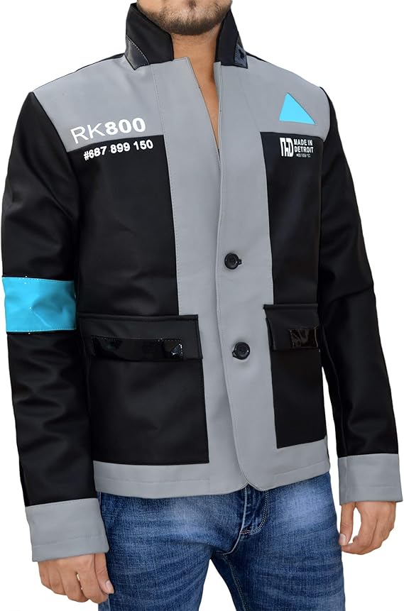 Amazon.com: Detroit Become Human Connor Jacket - RK800 Andriod Game ...