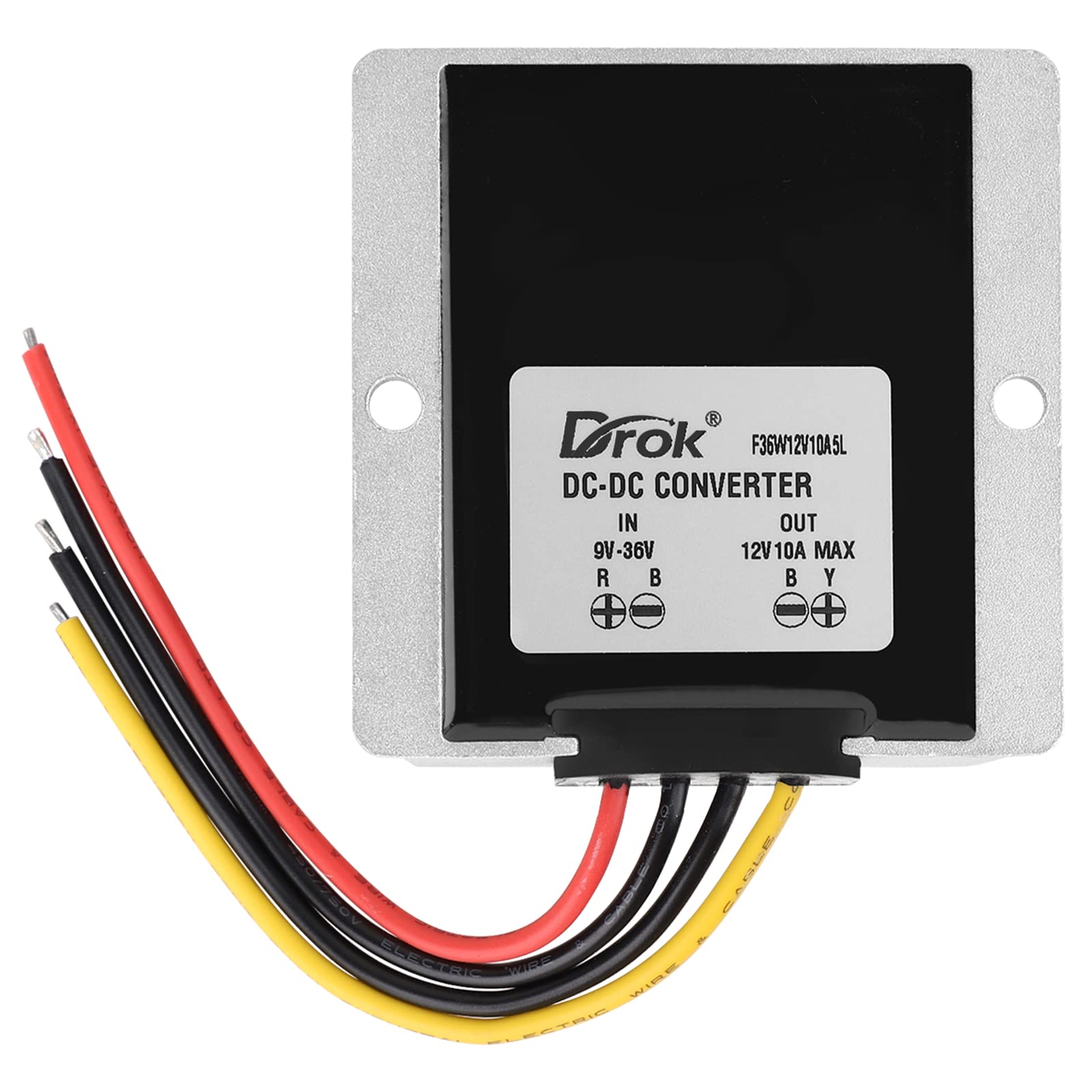 Mua DROK Boost Buck Converter 9V-36V to 12V 10A 120W Aluminium Shell ...