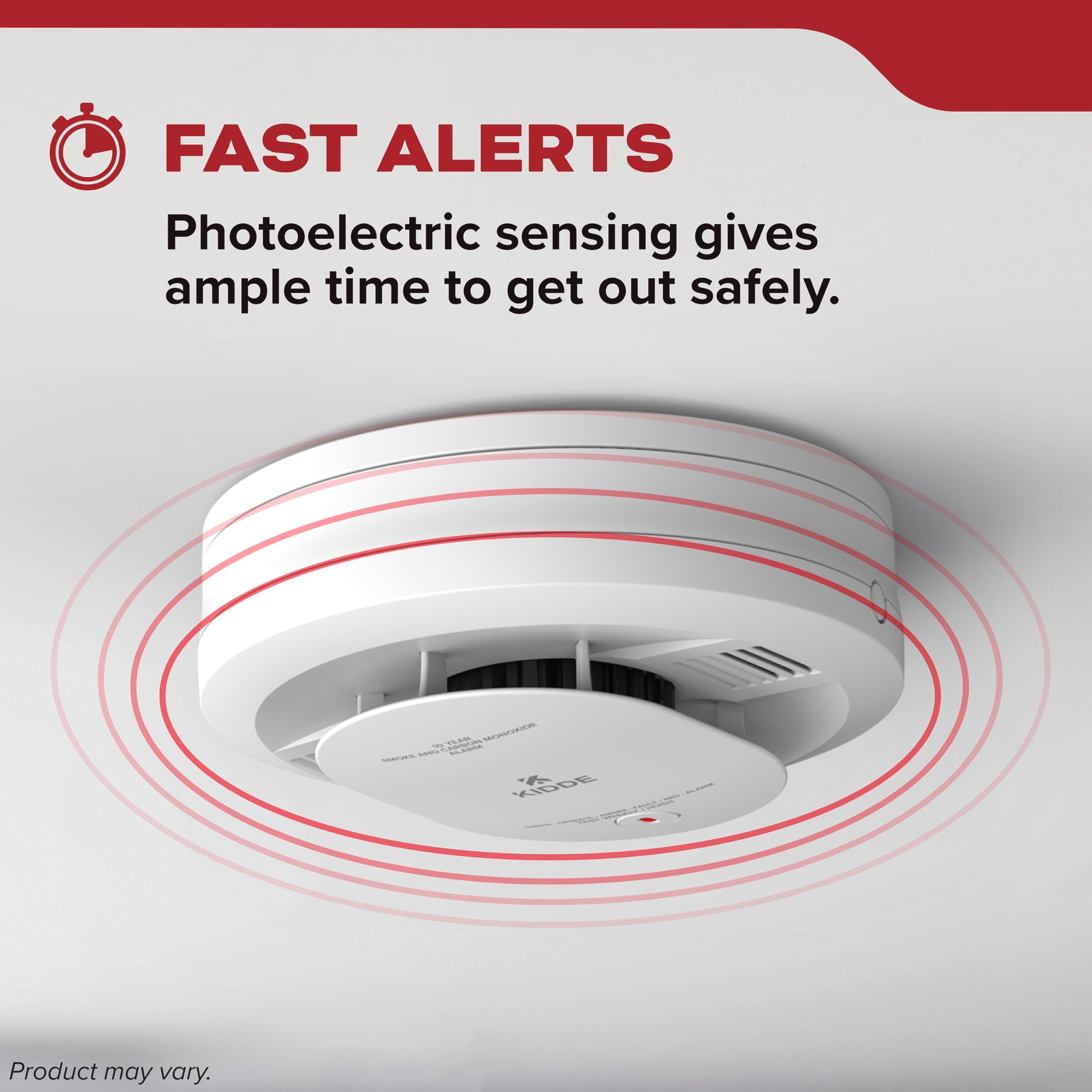 Mua Smoke Detector, AA Battery Powered, LED Warning Light Indicators ...