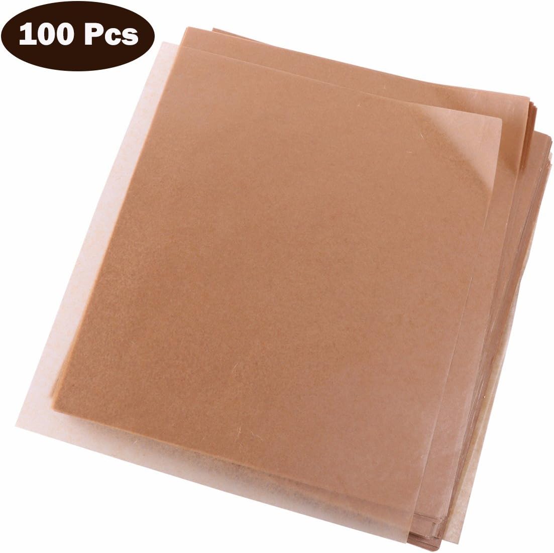 IEFiEL 50 100 Pcs Brown Unbleached Non Stick Greaseproof Parchment iefiel-50-100-pcs-brown-unbleached-non-stick-greaseproof-parchment