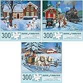 Amazon.com: Bits and Pieces - Value Set of Three (3) 300 Piece Jigsaw ...