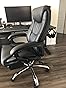 Duramont Reclining Leather Office Chair with Lumbar Support - High Back ...