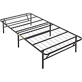 Amazon.com: Amazon Basics Foldable, 14" Black Metal Platform Bed Frame ...