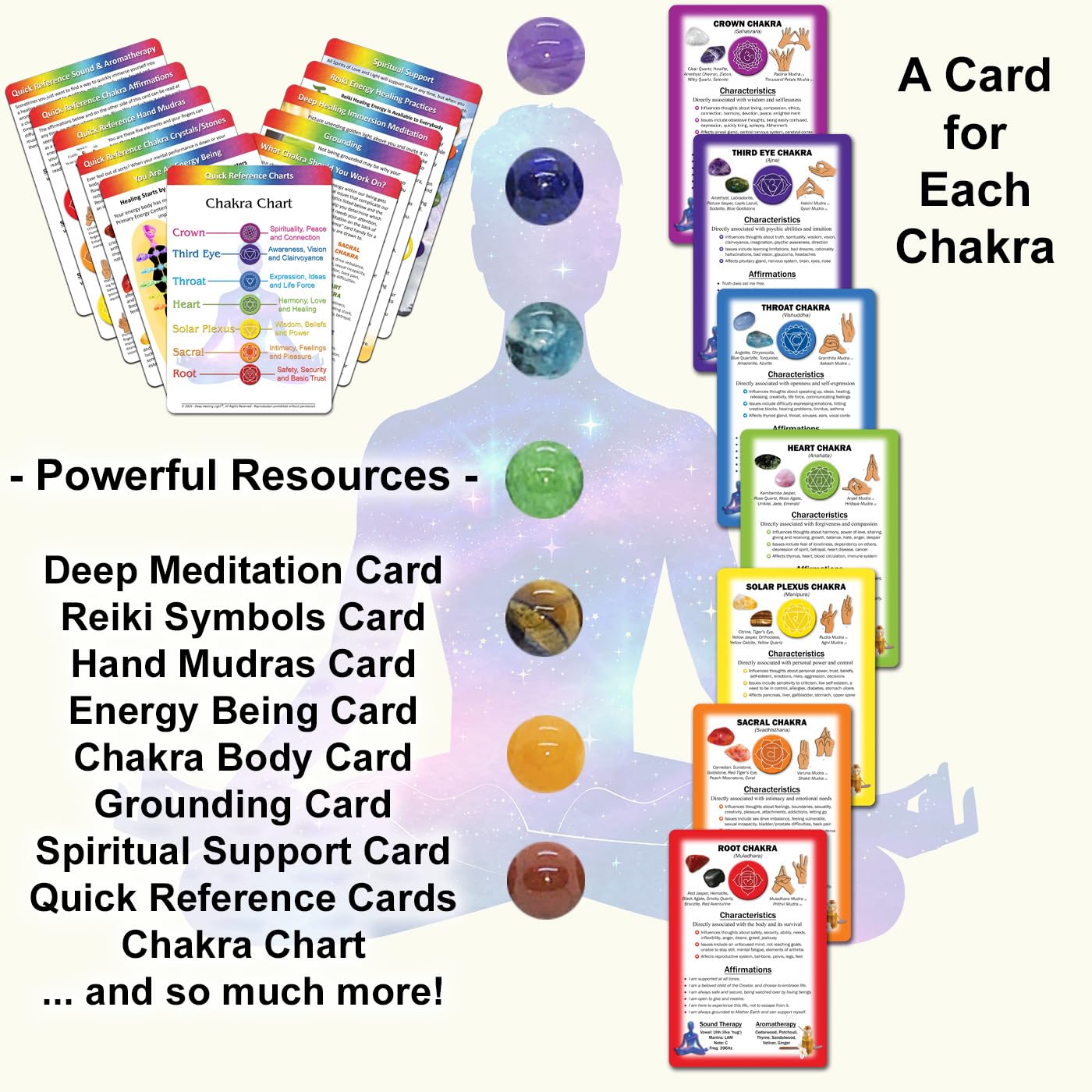 Mua Deck of Chakra Healing Cards Helps Restore and Balance Your Energy ...