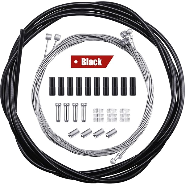 Brake Cable Tips 100-Pack Aluminum Bike Cable End Caps - Universal ...