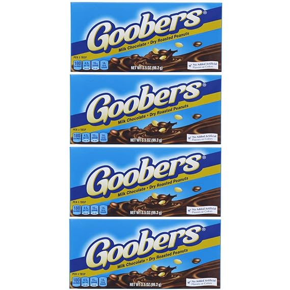 Amazon.com : Nestle Goobers - Chocolate Covered Peanuts (Pack of 4) 3.5 ...