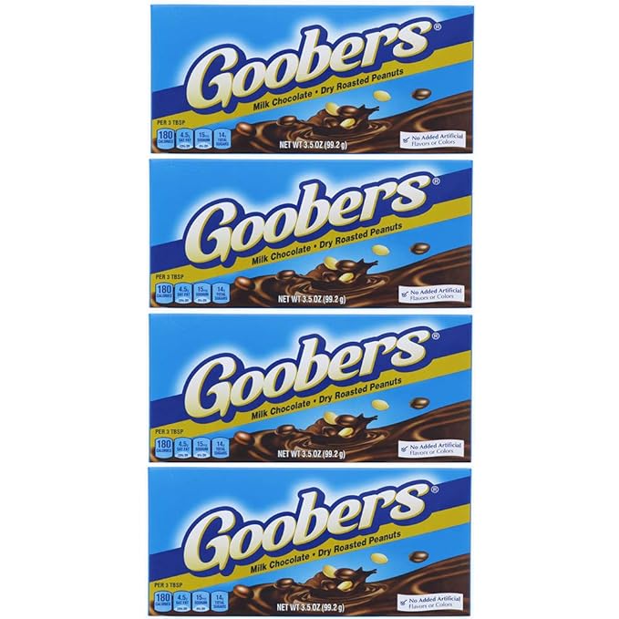 Amazon.com : Nestle Goobers - Chocolate Covered Peanuts (Pack of 4) 3.5 ...