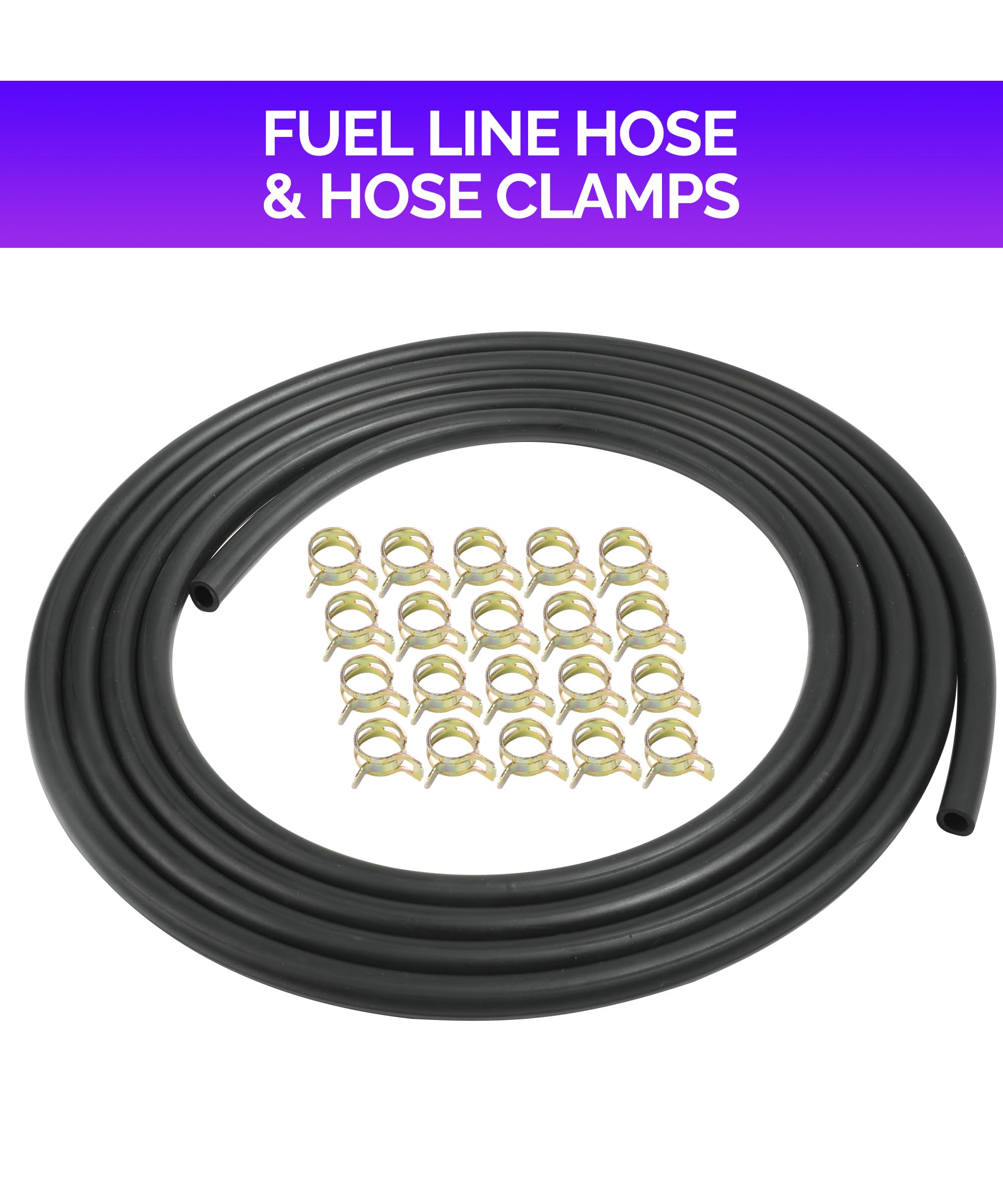 Mua RACOONA 9.85FT Fuel Line,1/4" ID Fuel Line Hose with 20Pcs 2/5" ID ...