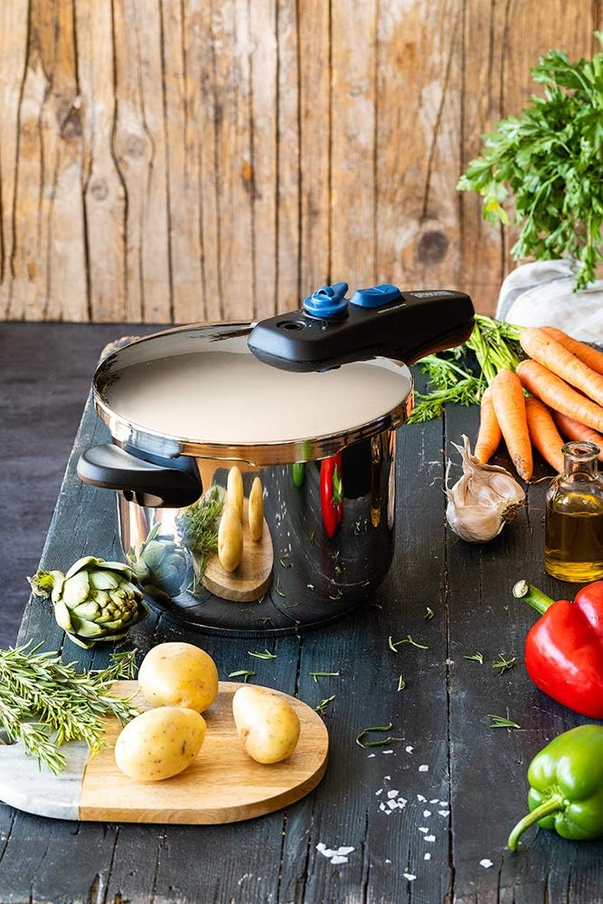 Monix Veloce Fast Pressure Cooker, Stainless Steel, Silver, 6 Litre ...