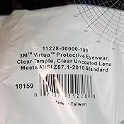 3M 11329-00000-20 Virtua Anti-Fog Safety Glasses, Clear Frame and Lens ...