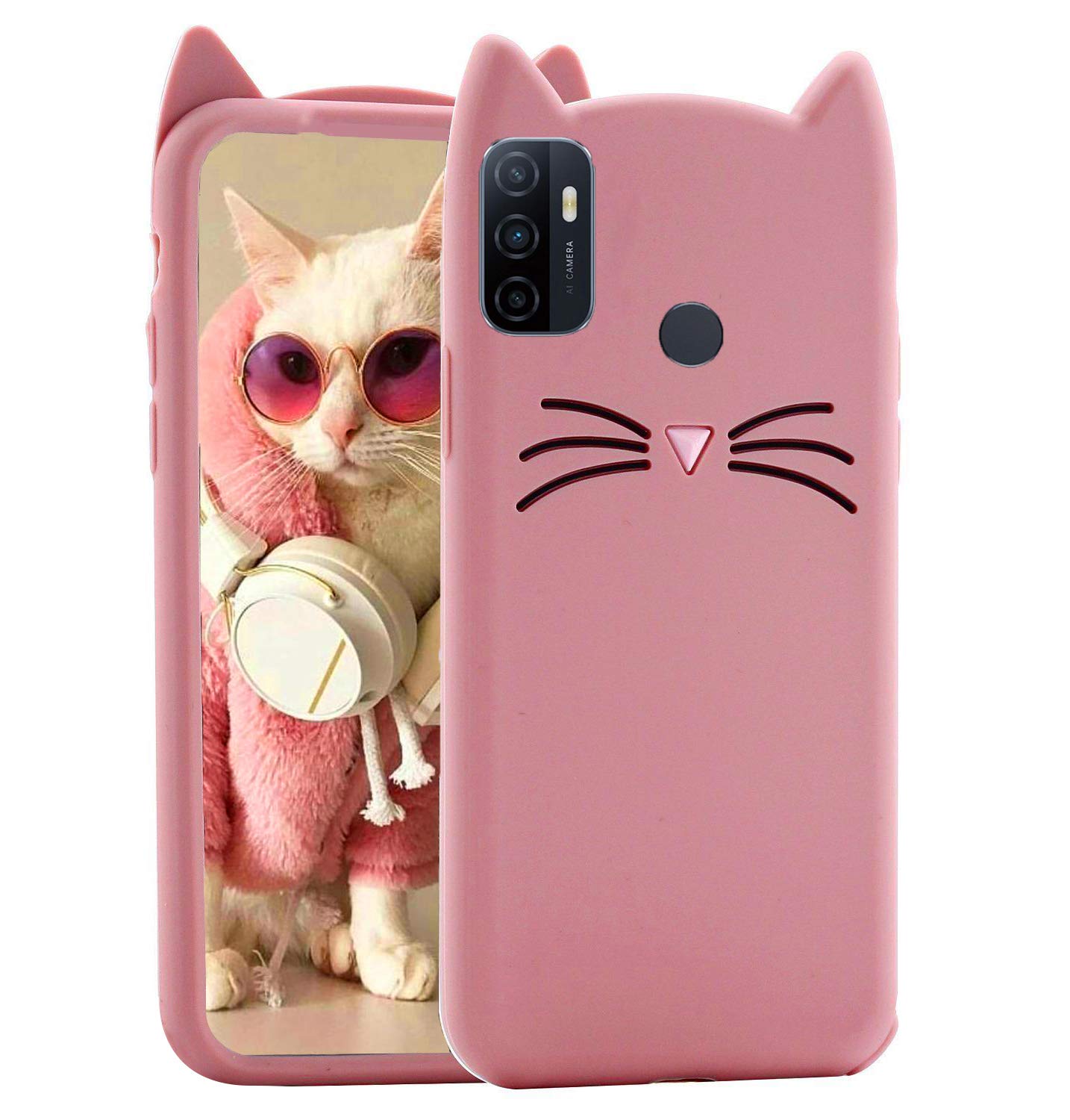 Glover Back Cover for Oppo a53(Silicone/Rose) : Amazon.in: Electronics