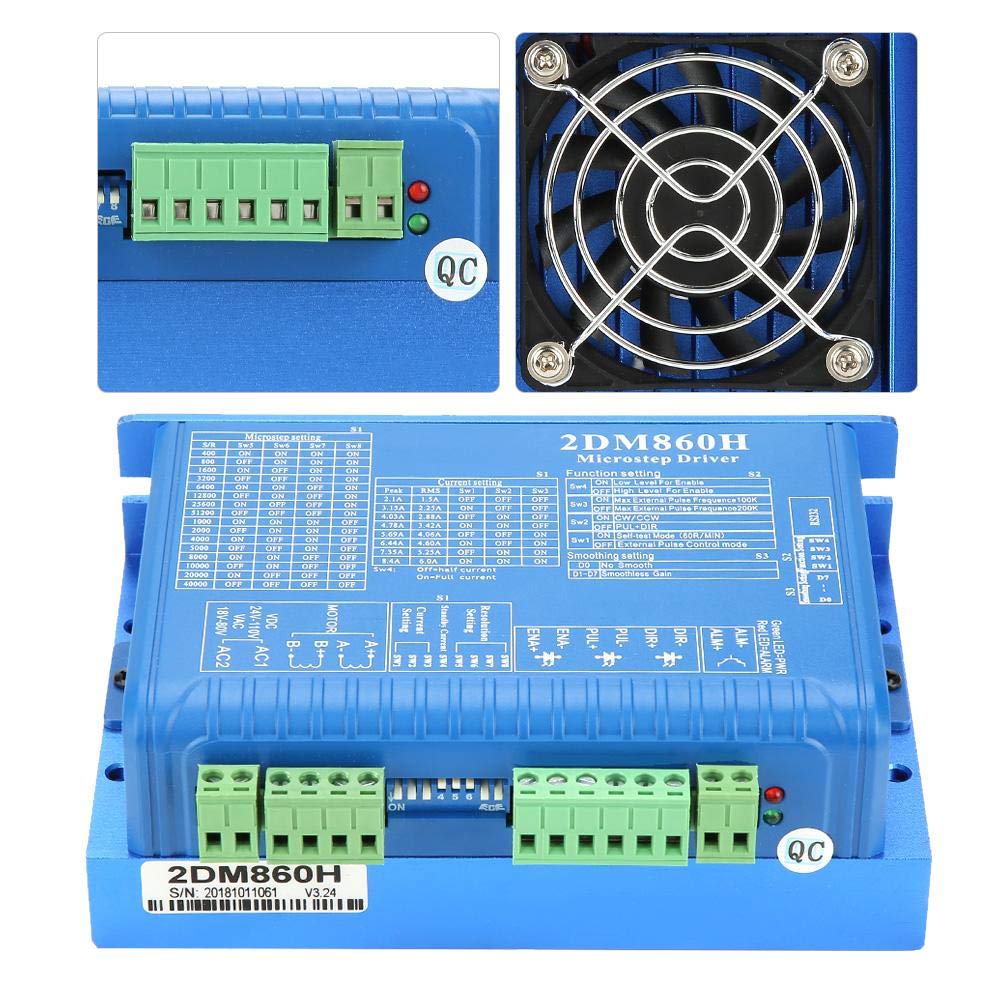 Business 2DM860H 2 Phase Digital Stepper Motor Driver Microstep ...