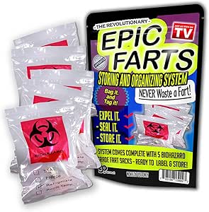 Amazon.com: Epic Farts Storing And Organizing System Fart Bags 5 Pack ...