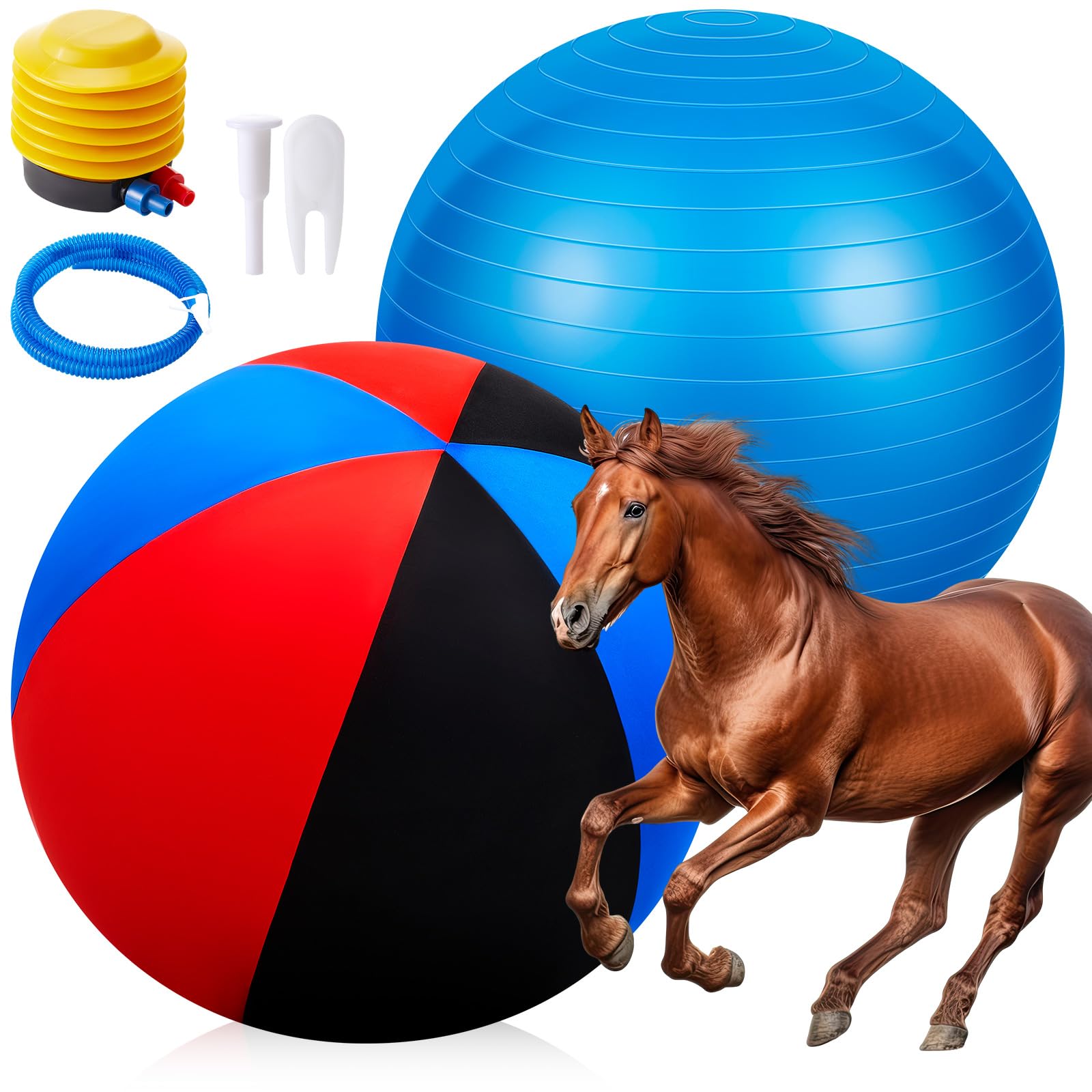 Suilung 40 Inch Giant Herding Ball with Cover Anti Burst Ball Please ...