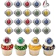 Amazon.com: DecoPac Harry Potter™ Rings, 24 Hogwarts™ Houses Cupcake ...