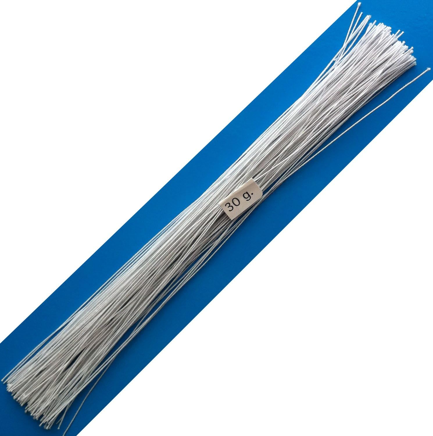 Amazon.com: 30 Gauge White Cotton Covered Floral Wire - 120 feet per ...