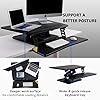 FlexiSpot 32" Height Adjustable Standing Desk Converter w/Quick Release ...