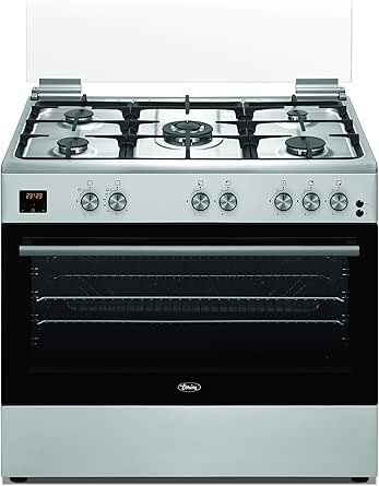Terim 90X60 Combination Cooker, 5 gas burners, Stainless Steel ...