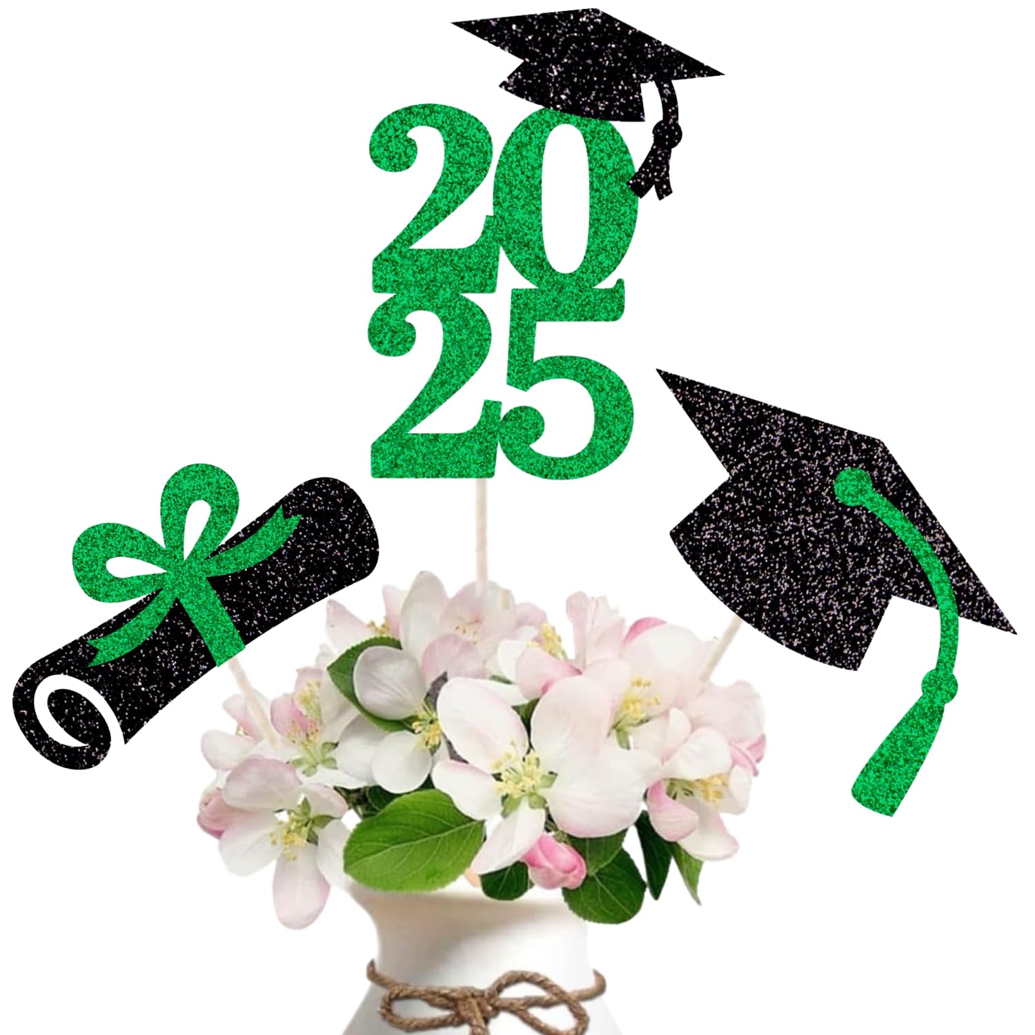 ALISSAR 18-Pack Double Sided 2025 Graduation Party Centerpiece Sticks ...