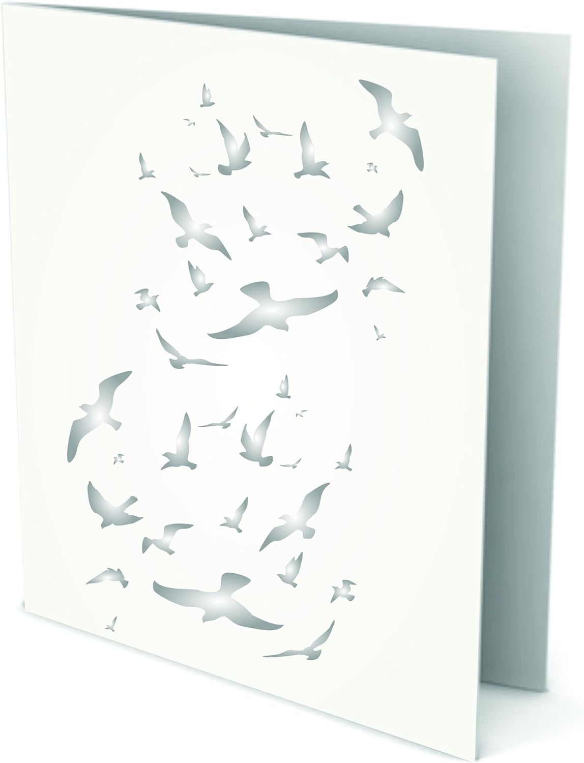Flock of Birds Stencil – 16.5 x 16.5cm (S) – Reusable Birds Murmuration ...