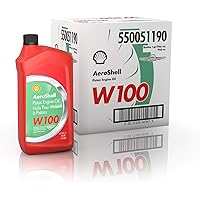 Amazon.com: AeroShell Oil W100 Plus - 550050837-6x1 quart case : Automotive