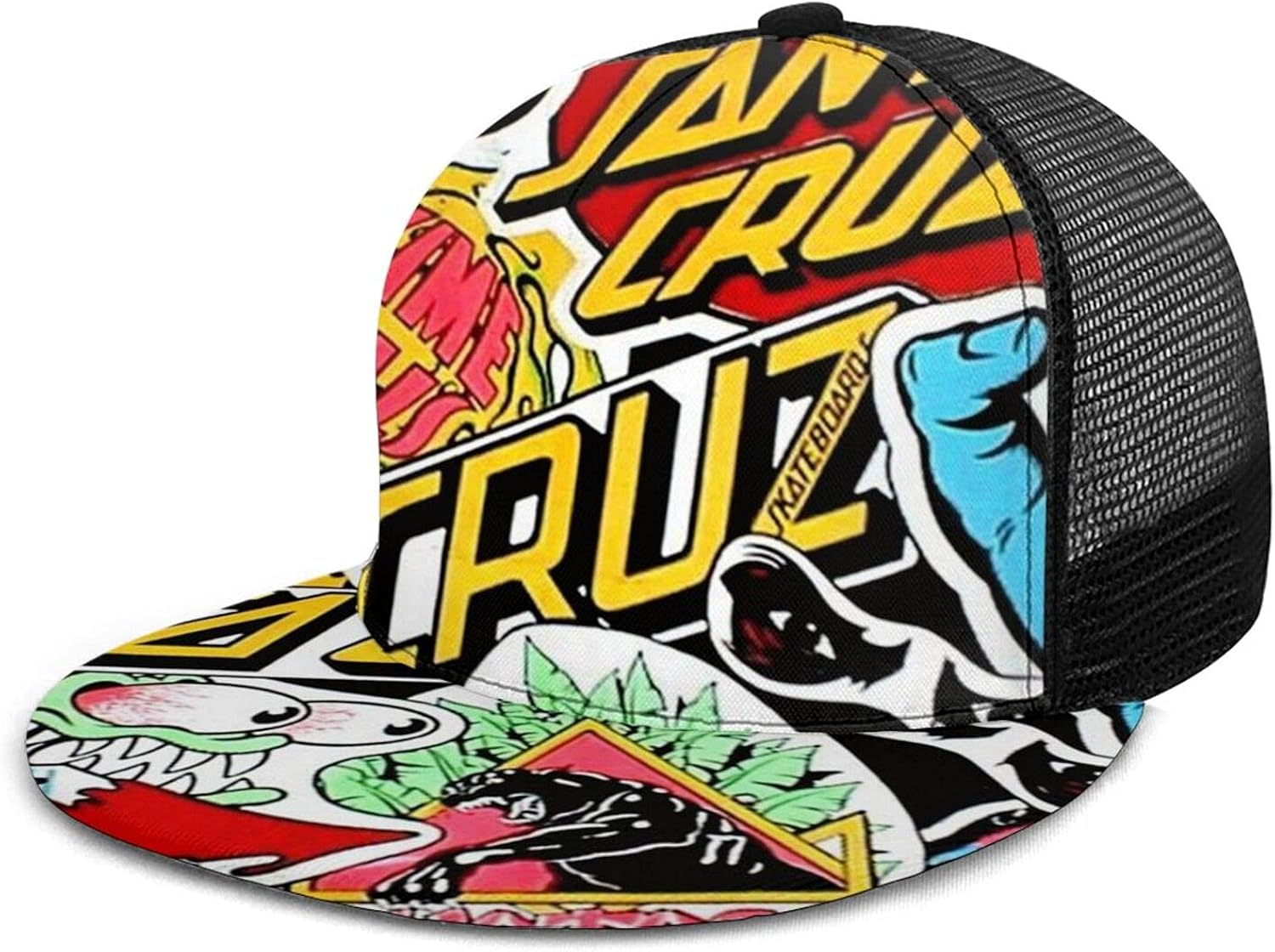 Unisex Santa Cruz Stickers Baseball Cap 3D Printing Adjustable Baseball ...
