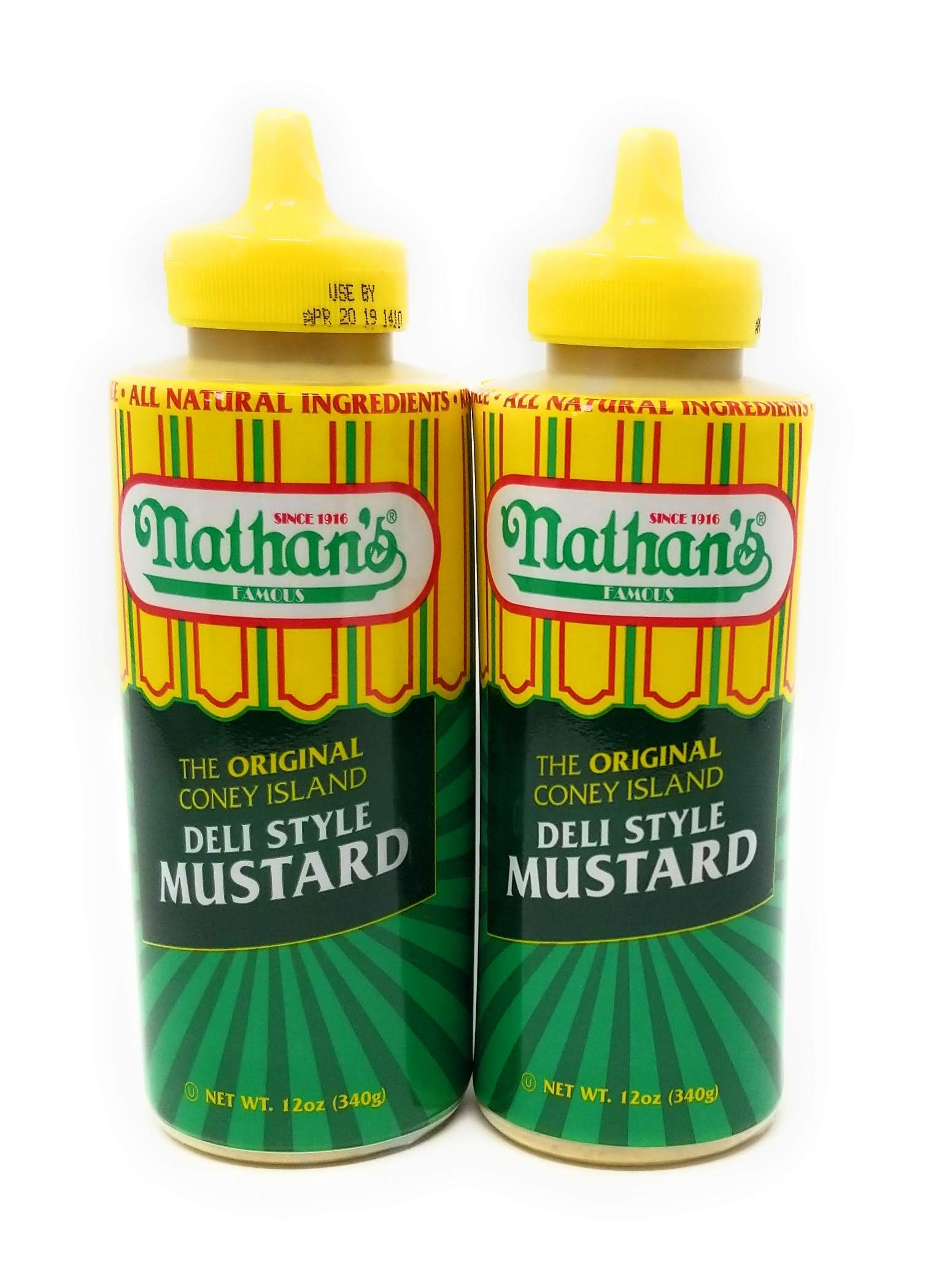Nathan Coney Island Mustard, Squeeze Bottle, 12-ounce: Amazon.com ...