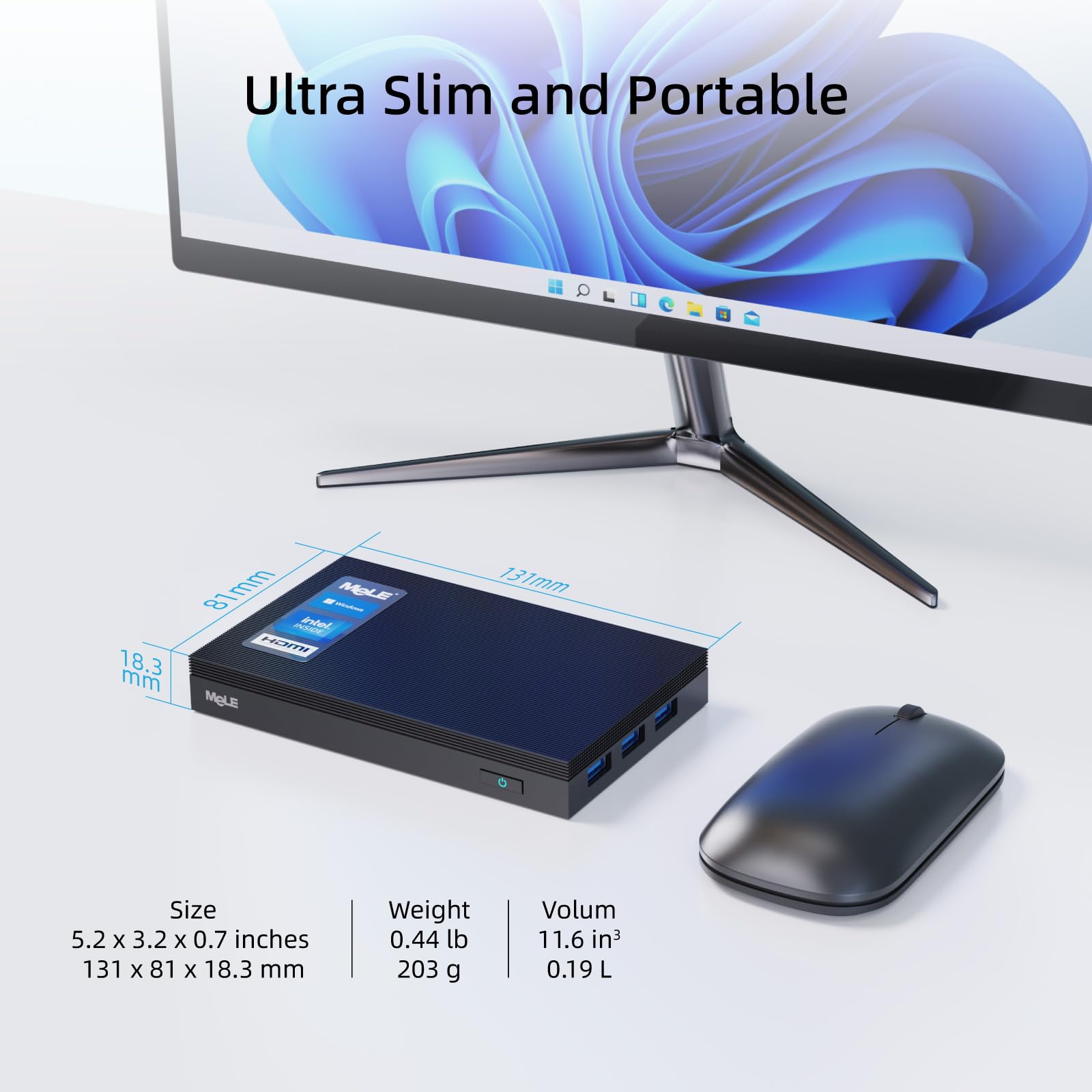 Mua Quieter2Q Fanless Mini PC Window11 Pro Celeron J4125 8GB/128GB ...