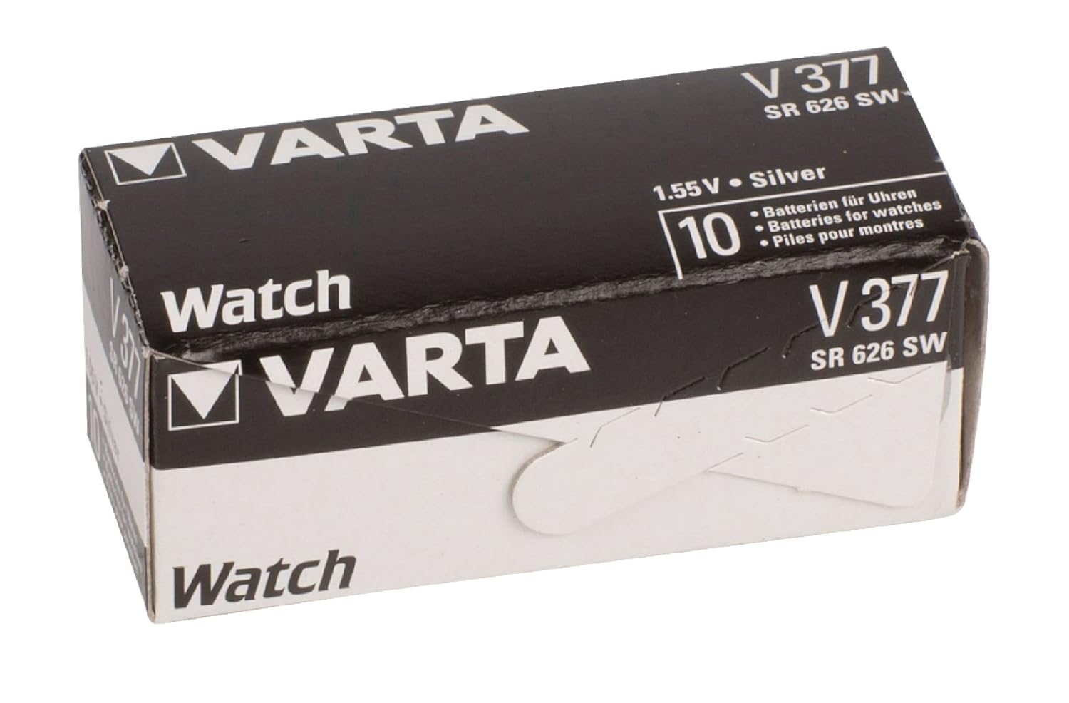 VARTA V377 Uhrenzelle (1,55V 27 mAh) 1 stück, silber: Amazon.de: Baumarkt