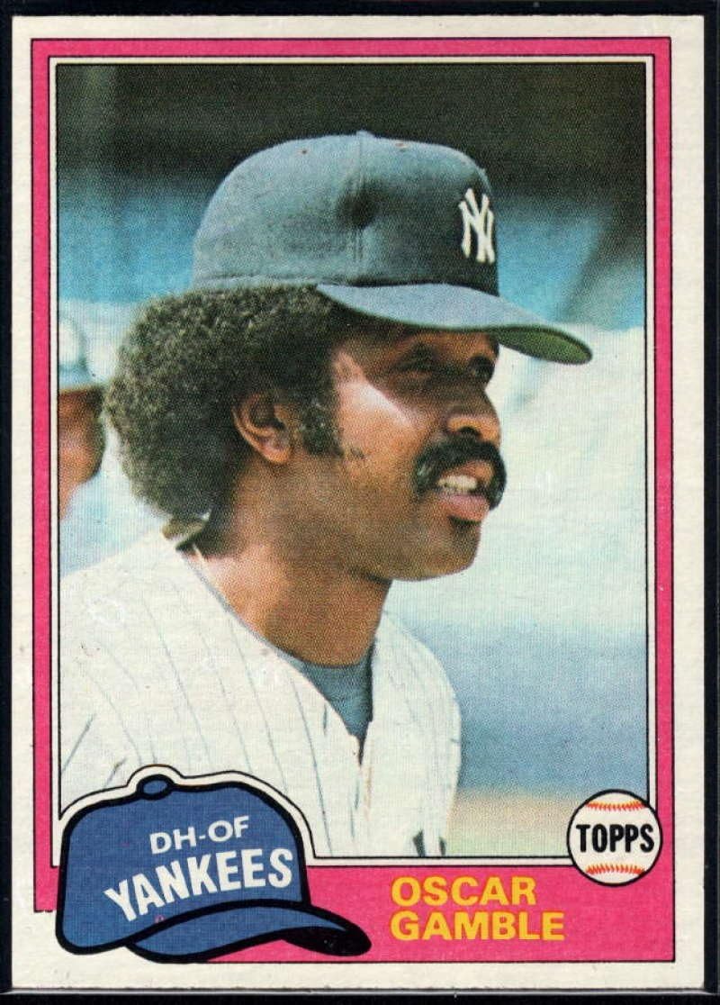 Amazon.com: 1981 Topps Baseball #139 Oscar Gamble New York Yankees ...