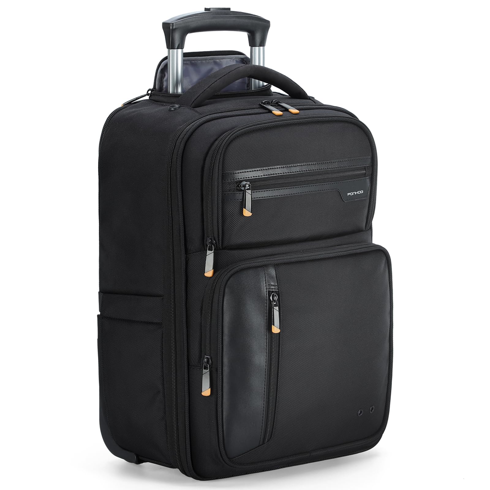 Ponhog Rolling Backpack - 17 inch Laptop Backpack for Adults with ...