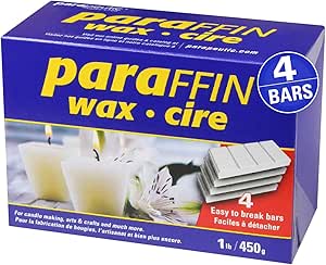 Amazon.com: Paraffin Wax - 1lb in 4 Solid & Segmented Bars - Quality ...