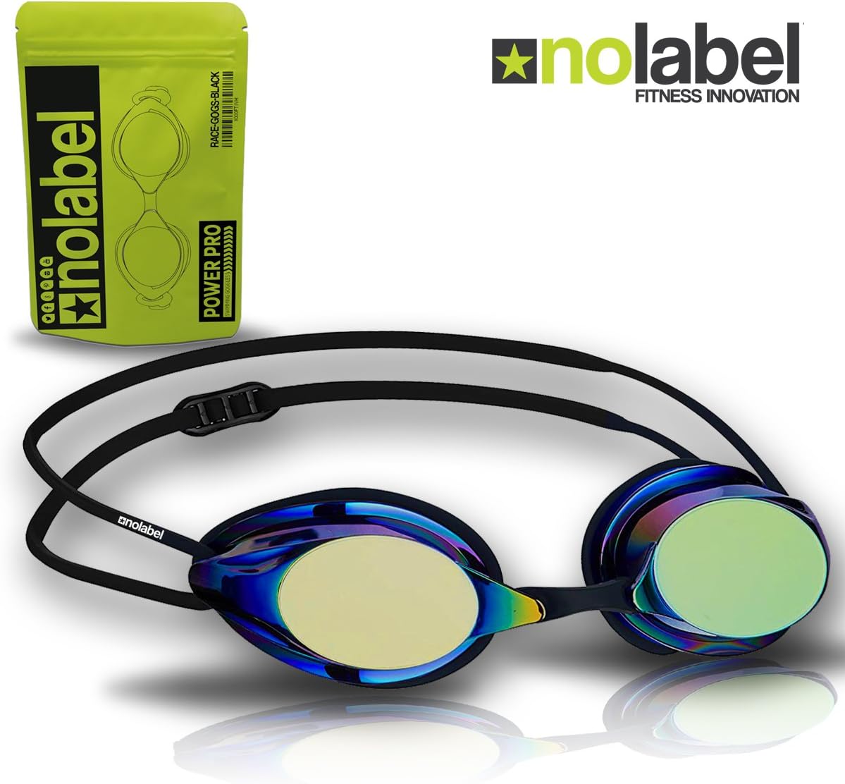 NO LABEL Swimming Goggles – Competition Swim Goggles With Anti Fog UV ...