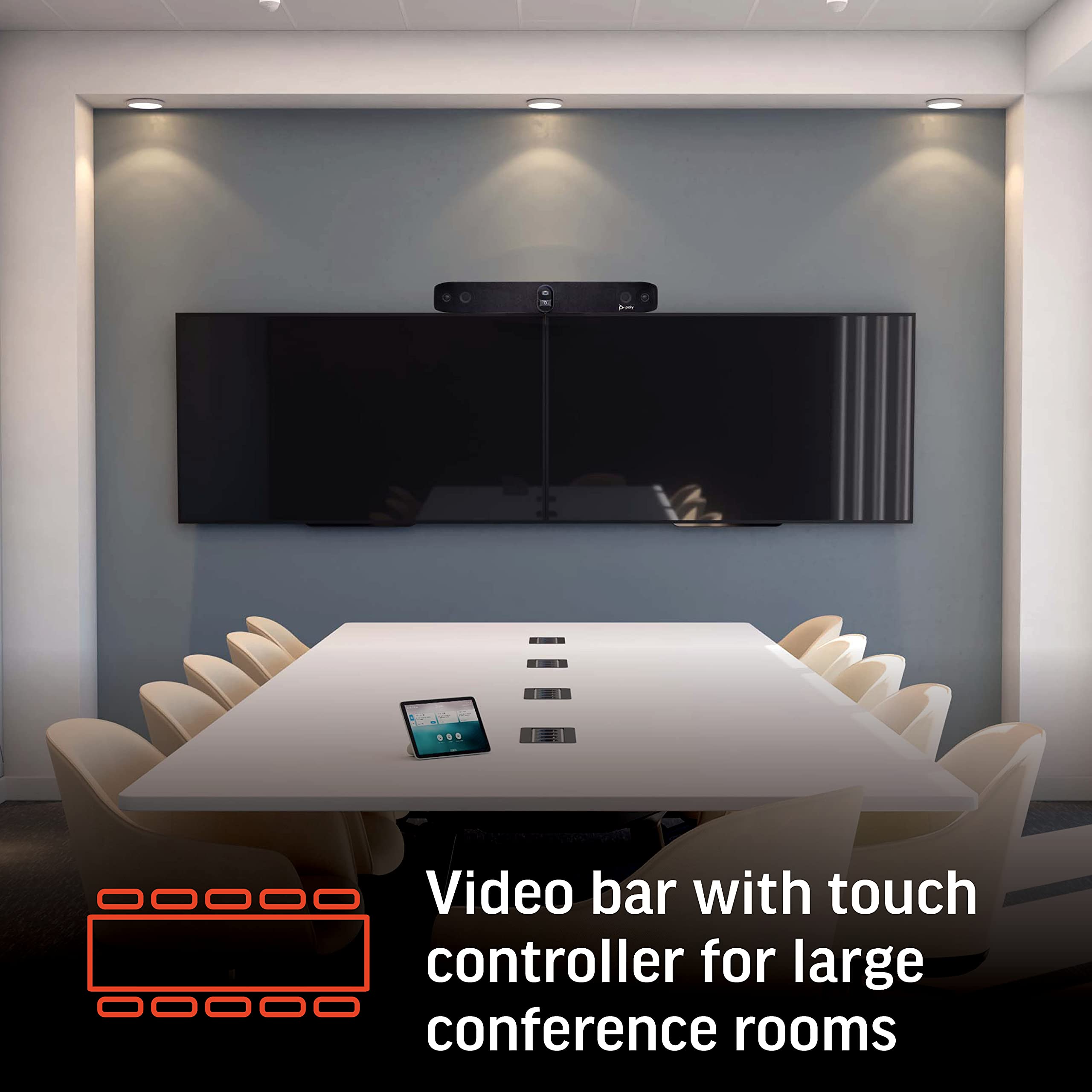 Poly - Studio X70 Video Bar + TC8 Touch Controller (Plantronics ...