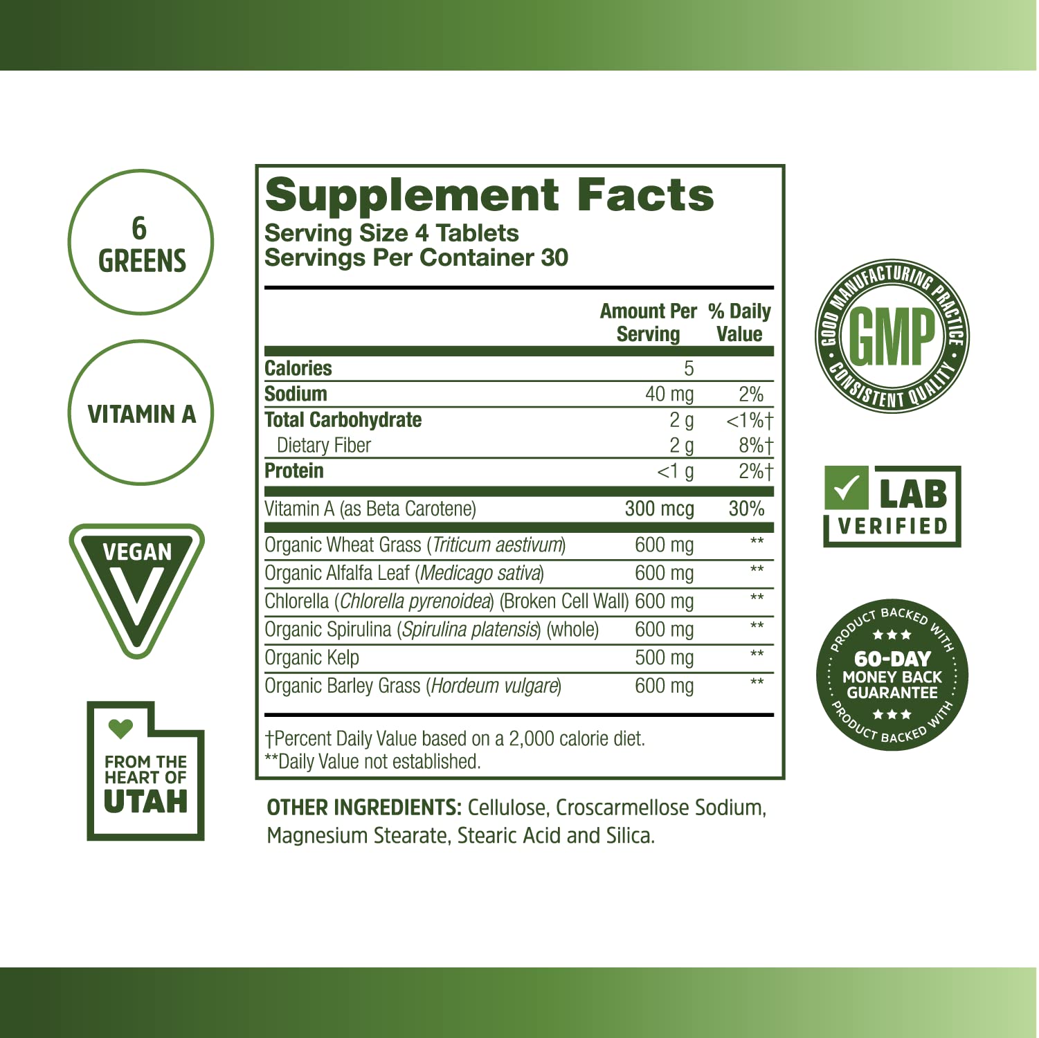 Mua Zhou Total Greens - Super Greens Supplements, Daily Veggie Pills ...