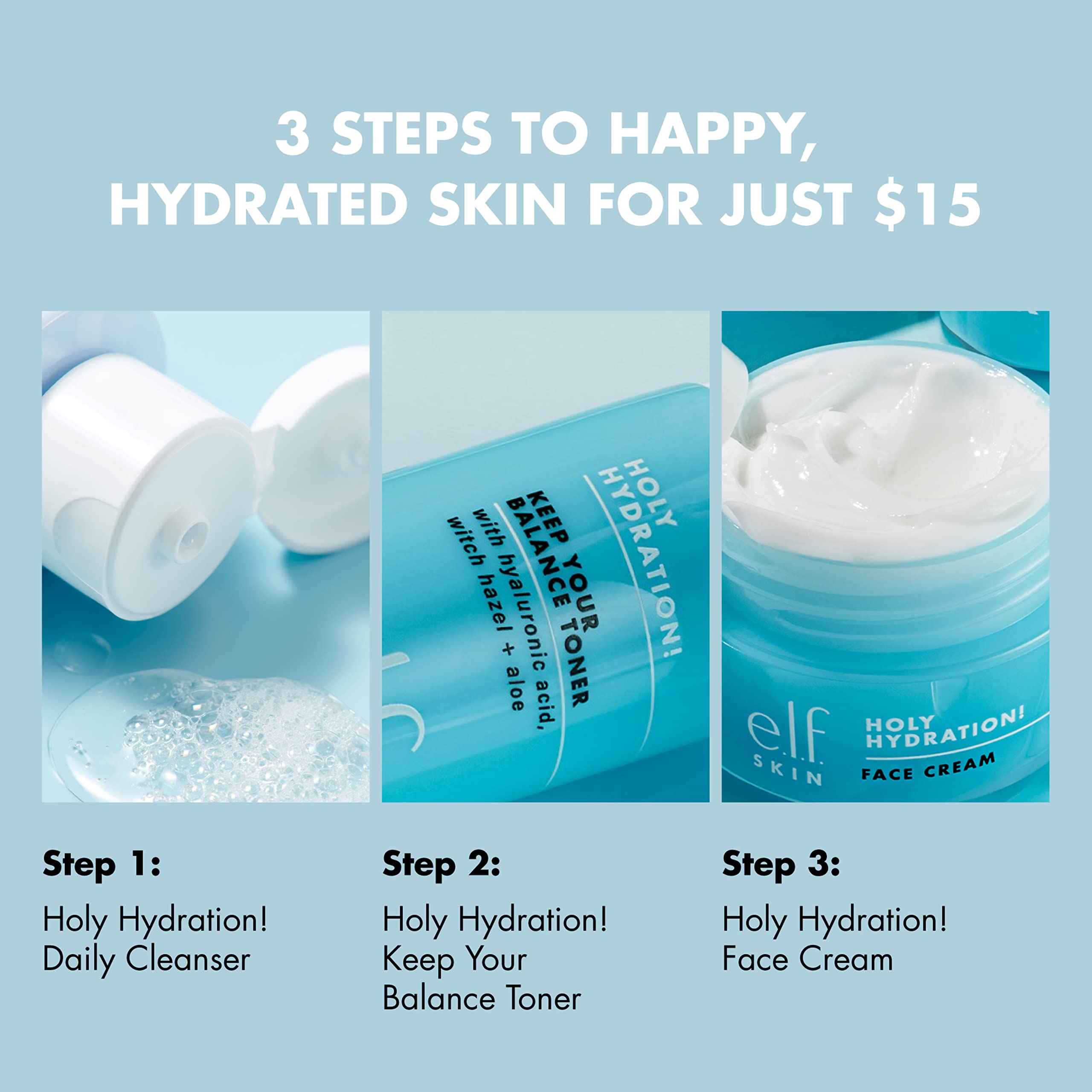 Mua e.l.f. Skin Holy Hydration! The Essentials Mini Kit, Cleanser ...